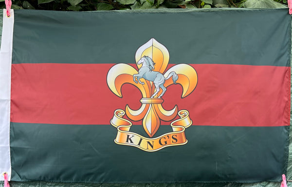 Kings Regiment 5’ x 3’ Colours flag ( KR—CB ) – British Army Infantry ...