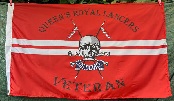 Queen’s Royal Lancers 5 x 3 Colours Veteran flag ( QRL-V ) – British ...