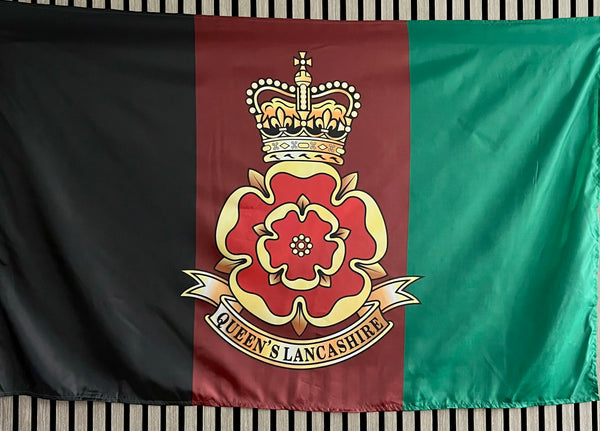 Queens Lancashire Regiment 5' x 3' Colours Flag ( QLR-CB ). D6 ...