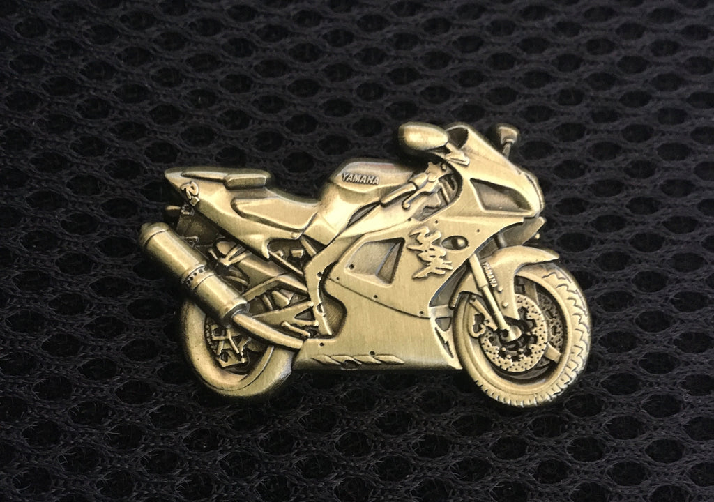 YAMAHA YZF R1 ( GEN 1 Finished in Antique Bronze ) 3D Lapel Badge ...