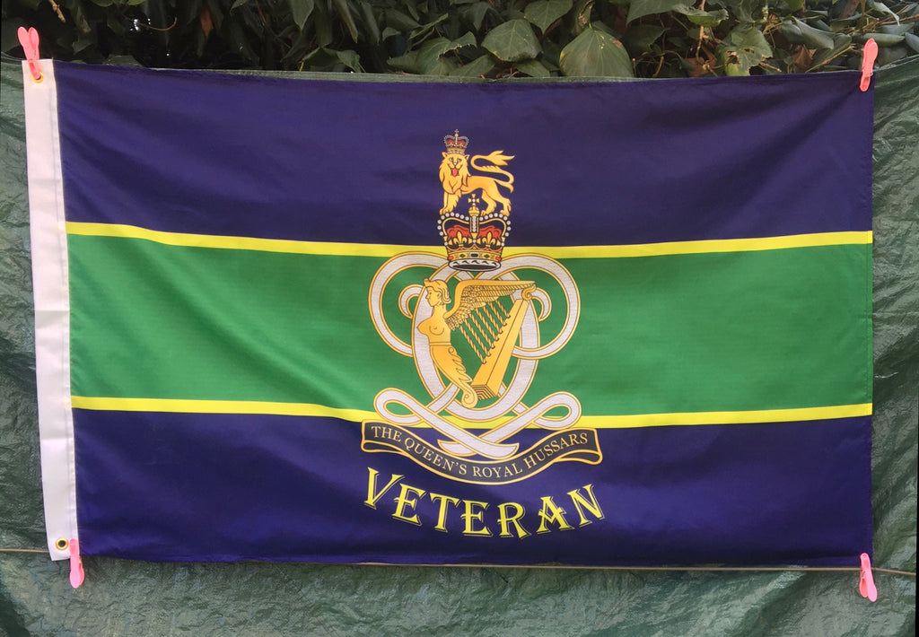 The Queen’s Royal Hussars VETERAN 5’ x 3’ Colours Flag QRH-V – British ...