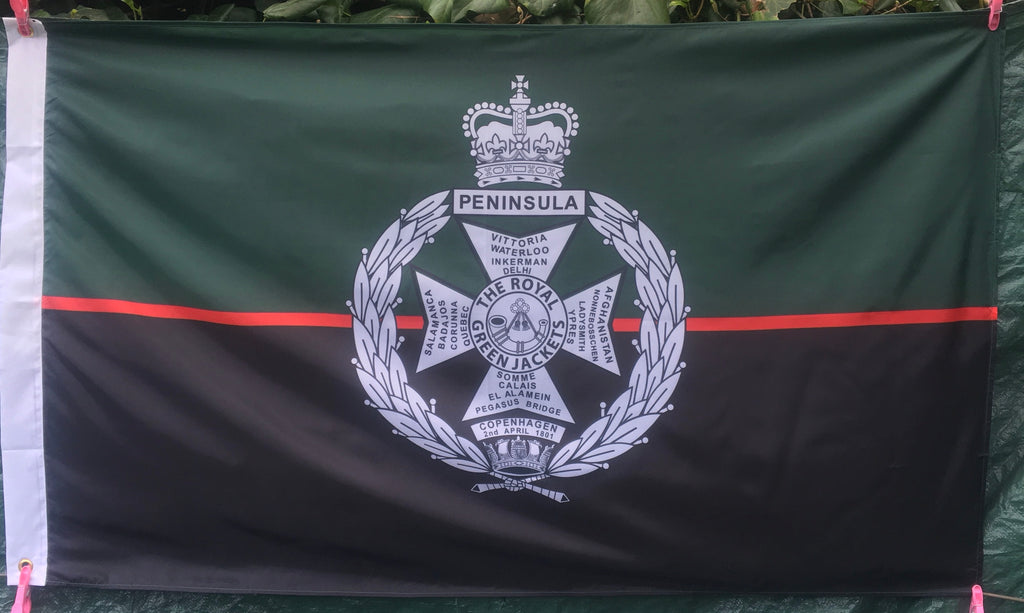Royal Green Jackets 5’ x 3’ Colours Flag RGJ – British Army Infantry ...