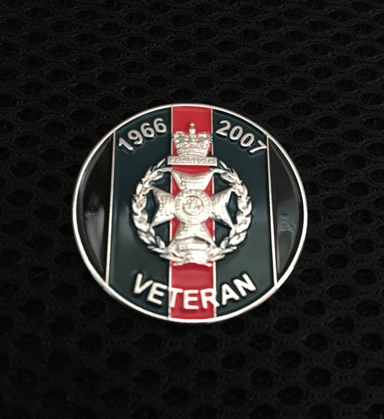 Royal Green Jackets Veteran ( RGJ-V ) Colours Lapel Badge C07 – British ...