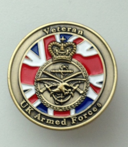 UK Armed Forces Veteran ( UK-V ) 30mm 3D Lapel Badge – British Army ...