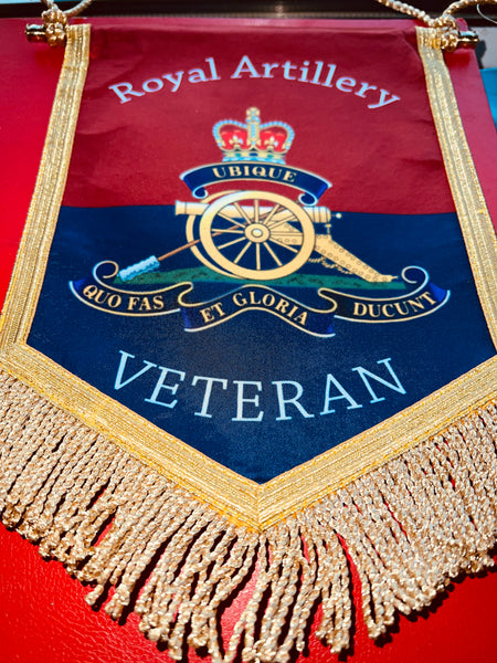 Royal Artillery Veteran Pendant ( RA-V/P ) Gold Fringe as – British ...