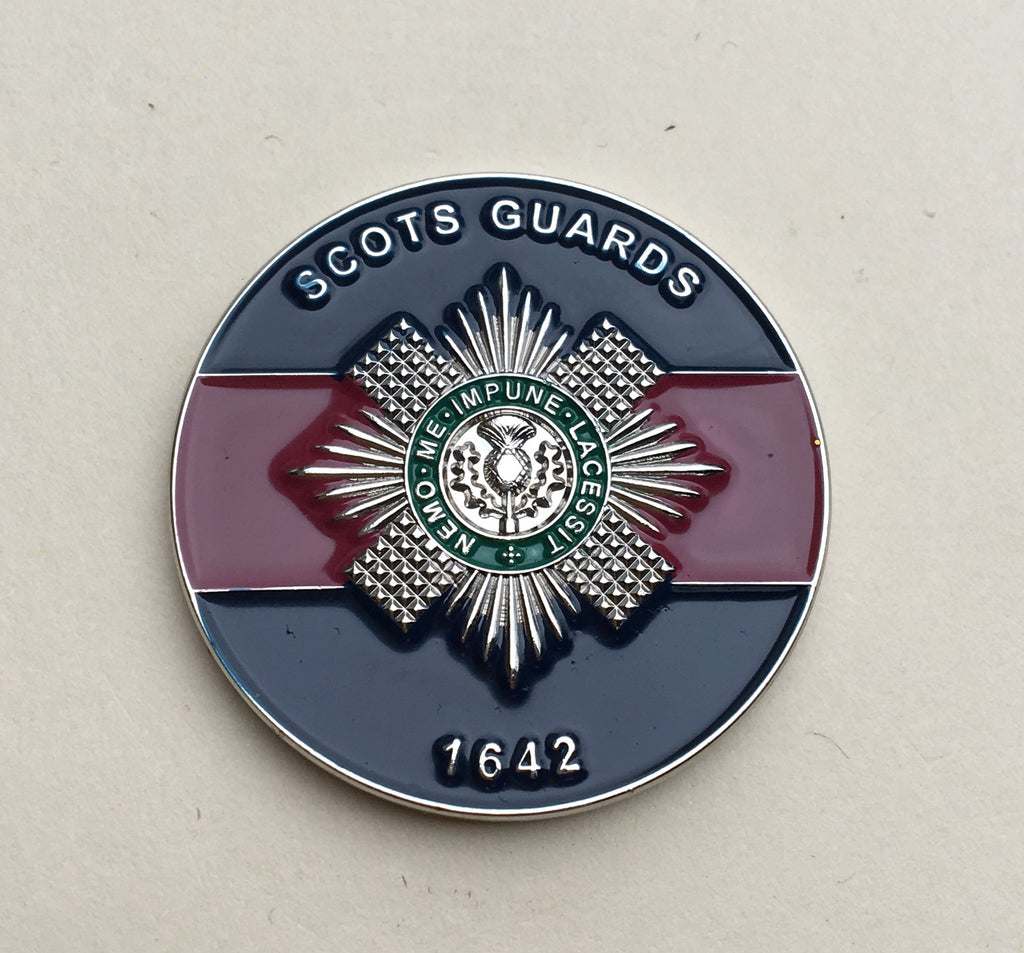 Scots Guards ( SG-B ) Colours Lapel Badge 30mm 3D – British Army ...
